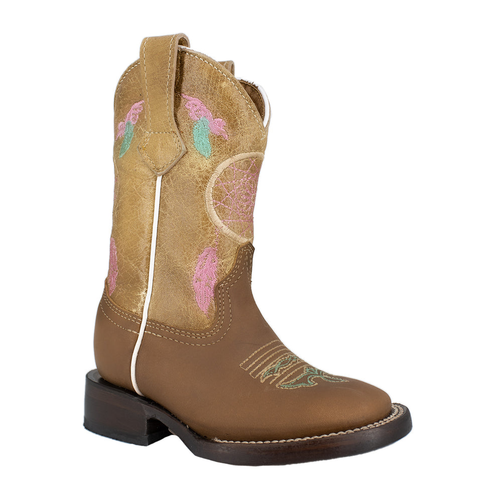 Botas Vaqueras Infantiles Bordado de Atrapasueños Horma Bulldog (12.0 ...